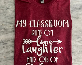 This Classroom Runs on Love, Laughter & Lots of Dr. Pepper-5x7, 8x10 ...