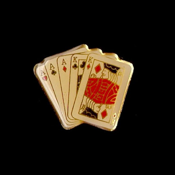 Poker Enamel Pin - Etsy