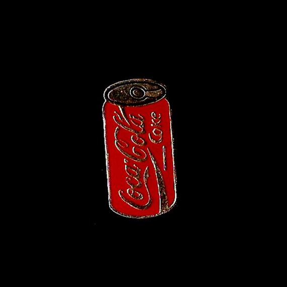 Coca-Cola Pop Can – Vintage Enamel Lapel Pin - Gem
