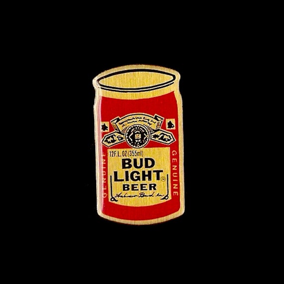 Budweiser Beer – Vintage Enamel Lapel Pin - Gem