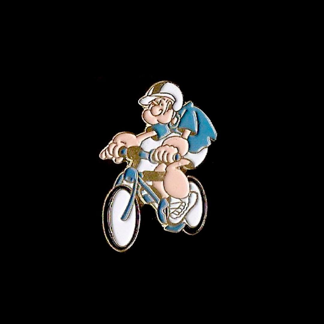 Popeye Cycling Vintage Enamel Lapel Pin - Etsy