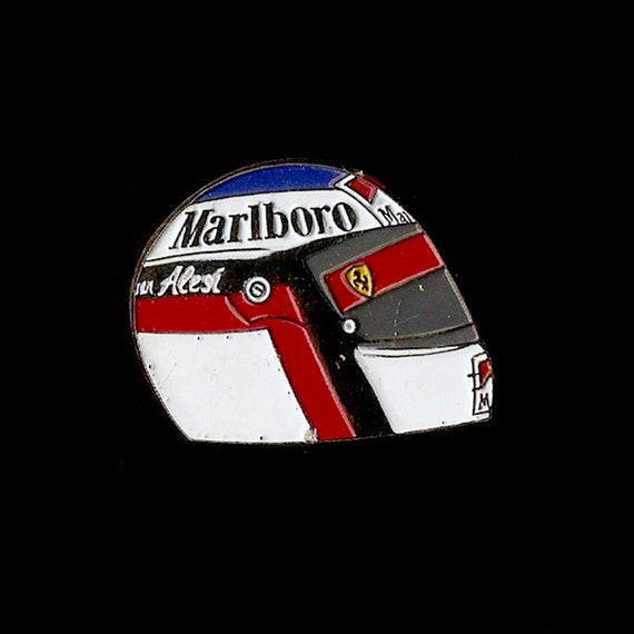 Vintage F1 Racing Helmet Pins – Vintage Enamel Lapel … - Gem