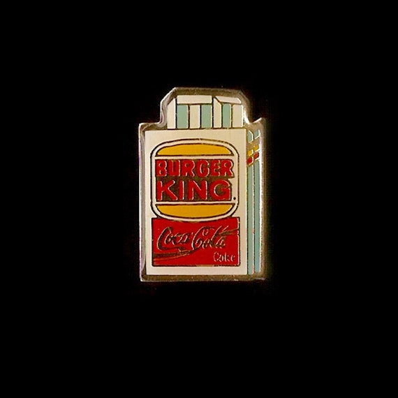 Burger King Vintage Enamel Lapel Pin - Etsy
