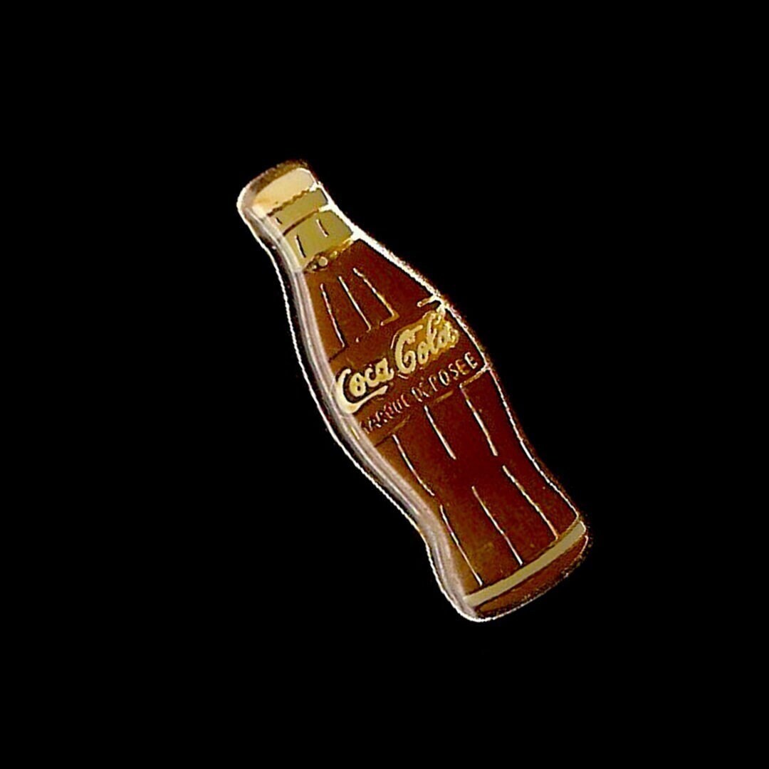 Coca-cola Glass Bottle Vintage Enamel Lapel Pin - Etsy