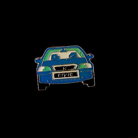 Honda Civic Cars – Vintage Enamel Lapel Pin - Gem