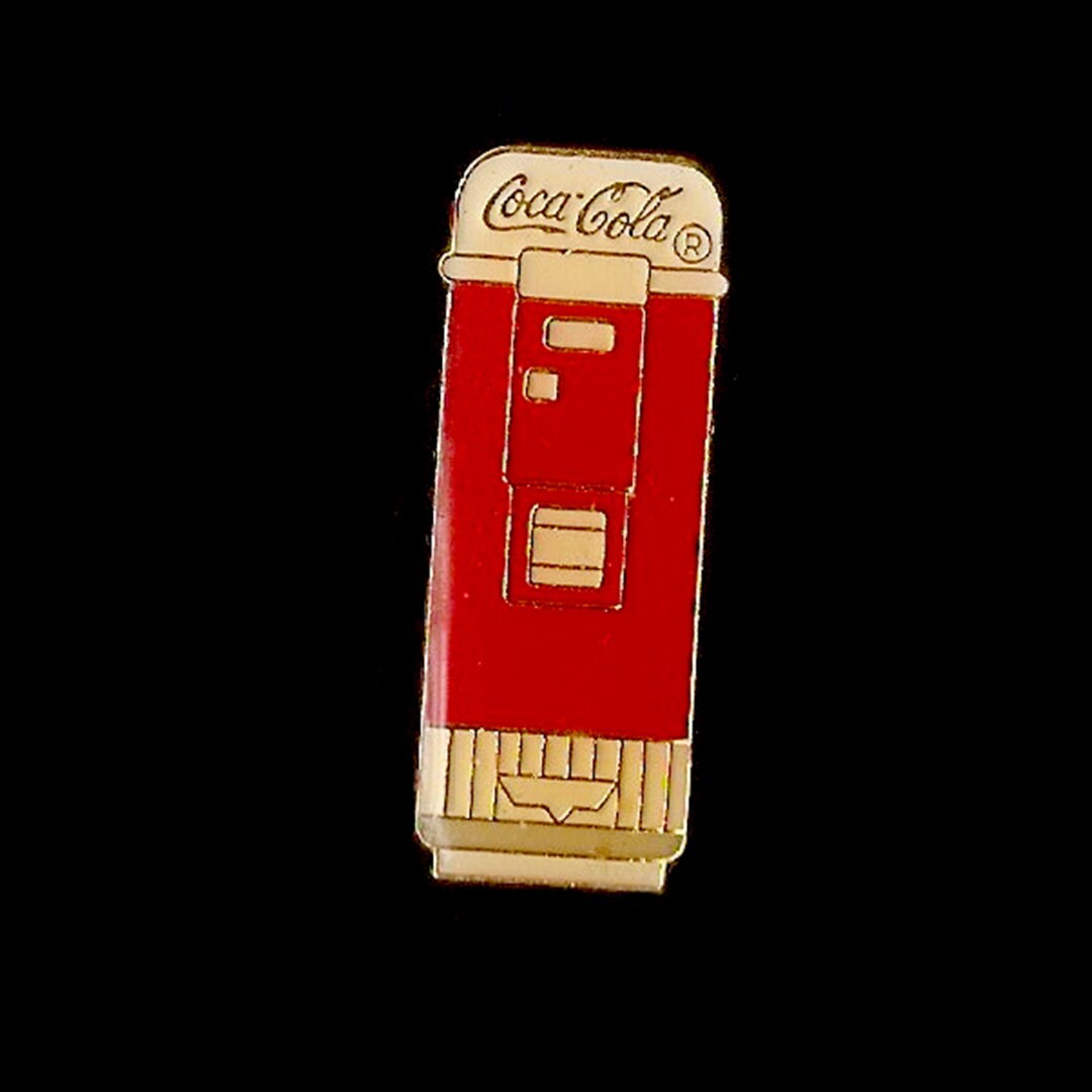 Coca-cola Vending Machine Vintage Enamel Lapel Pin - Etsy