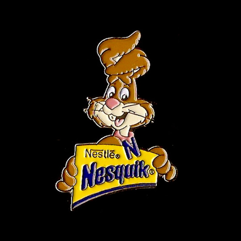 Nesquik Cereal – Vintage Enamel Lapel Pin - Etsy