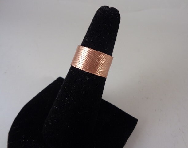 Textured Wavy Copper Sheet Ring 3 Widths Available - Etsy