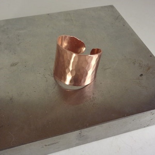 Hammered Copper Ring - Etsy