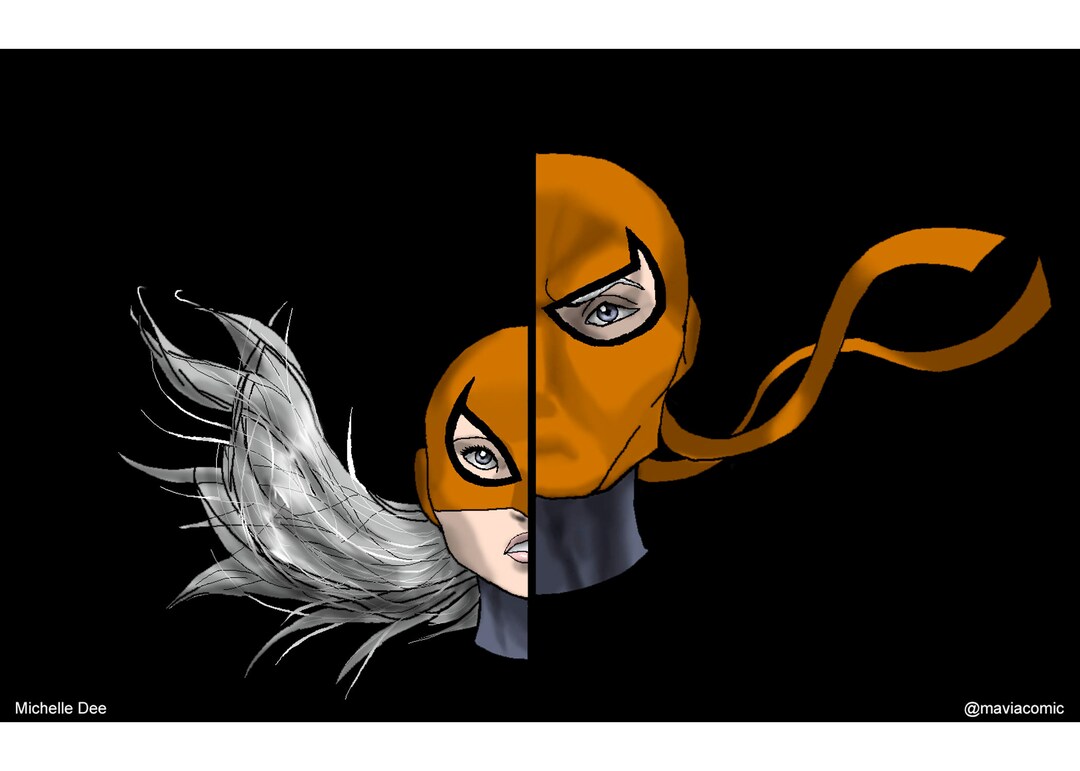 Deathstroke and Ravager Mini Print - Etsy