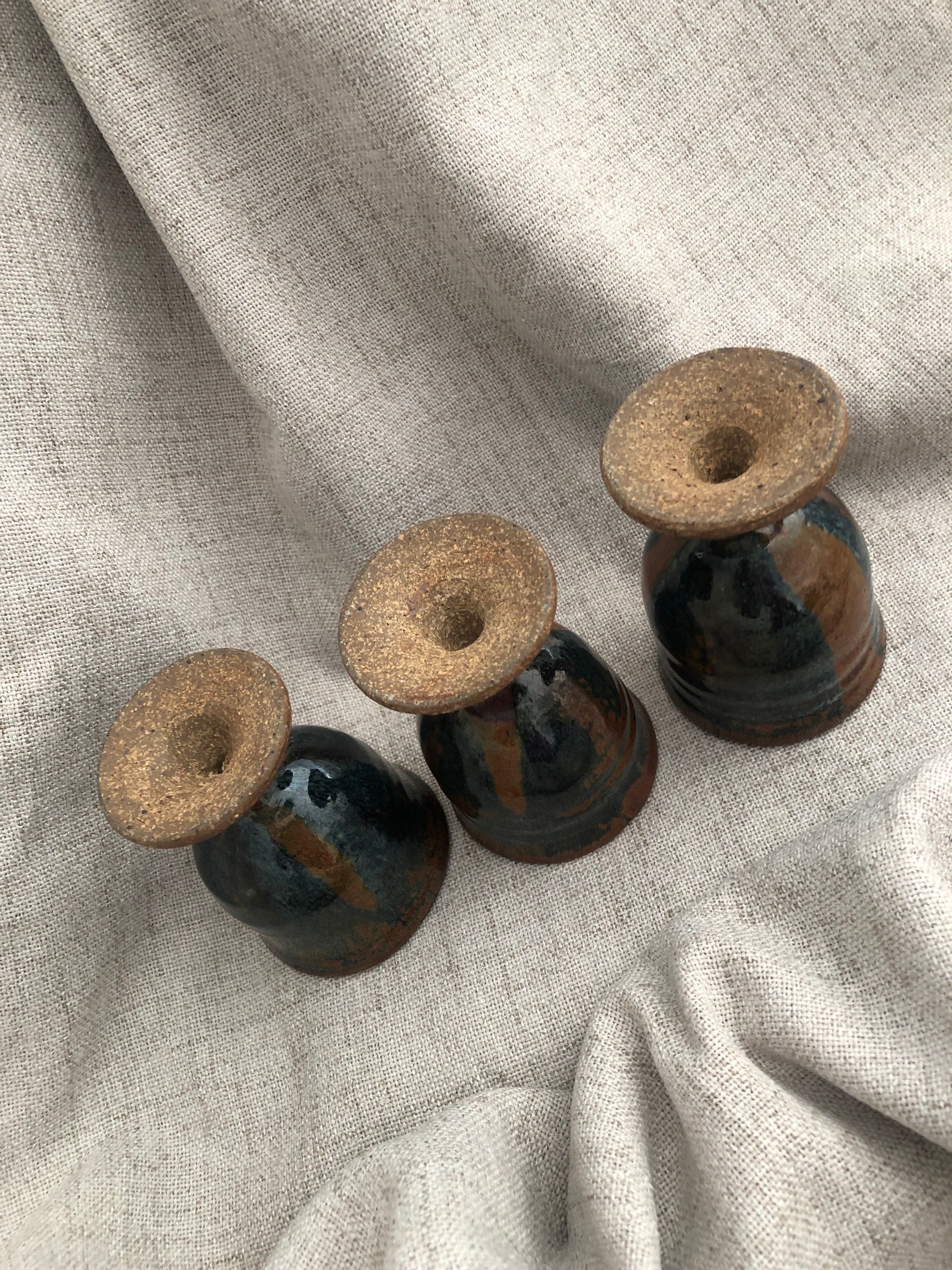Rustic Vineyard (set of 2) 3.5-inch-tall Wine Cups) Studio Pottery Saki ...