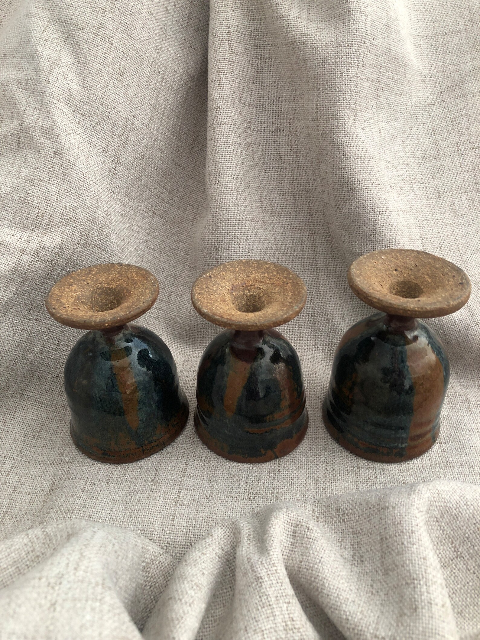 Rustic Vineyard (set of 2) 3.5-inch-tall Wine Cups) Studio Pottery Saki ...