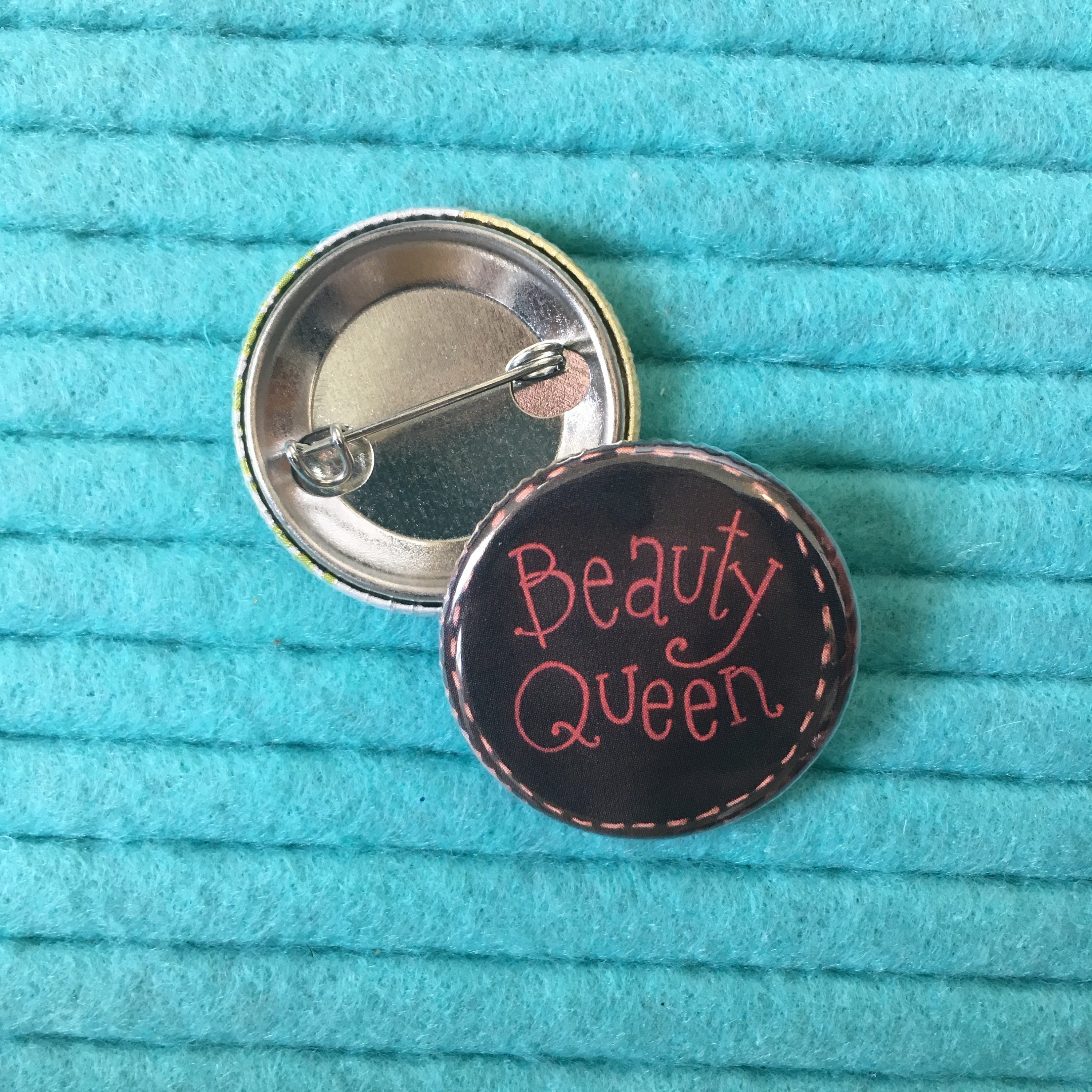 1.25 Inch Button Pin / Beauty Queen Button Pin - Etsy
