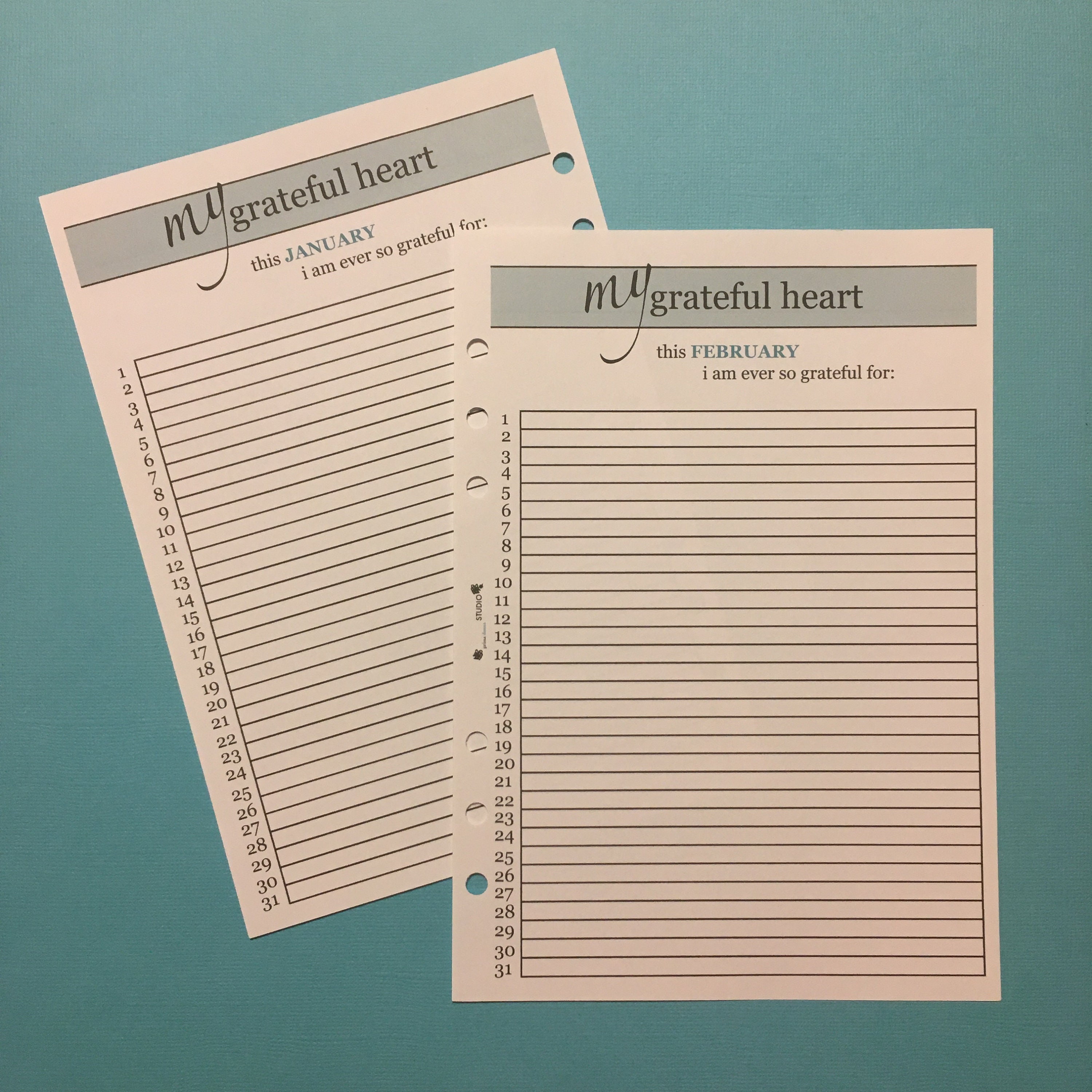 Grateful Tracker / My Grateful Heart Tracker for Planner Bullet Journal ...