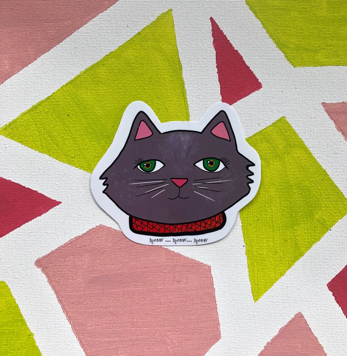 Cat Sticker / Cat Die Cut Computer or Laptop Stickers / Cat - Etsy