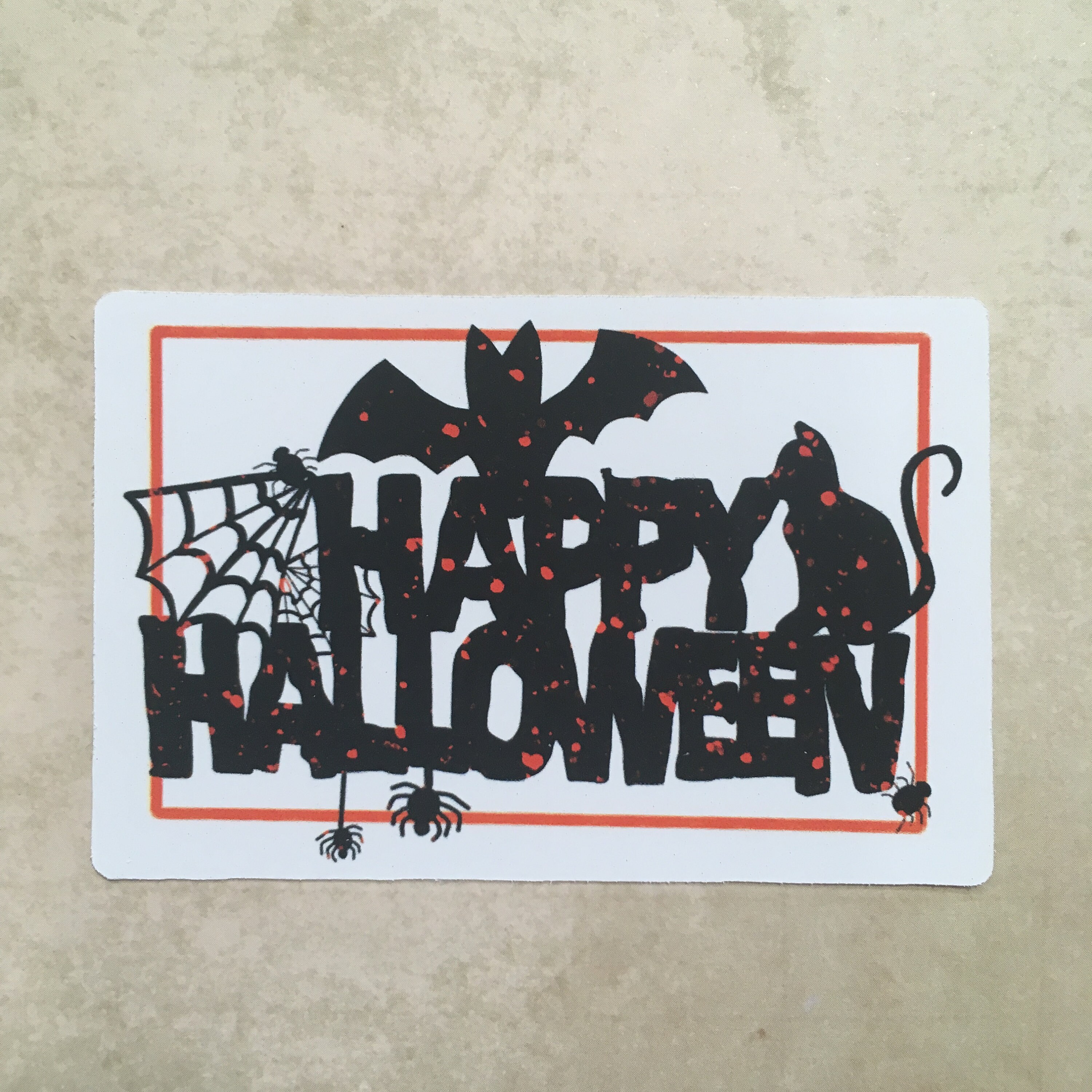 Halloween Sticker Set of 7 Die Cut Sticker Halloween - Etsy