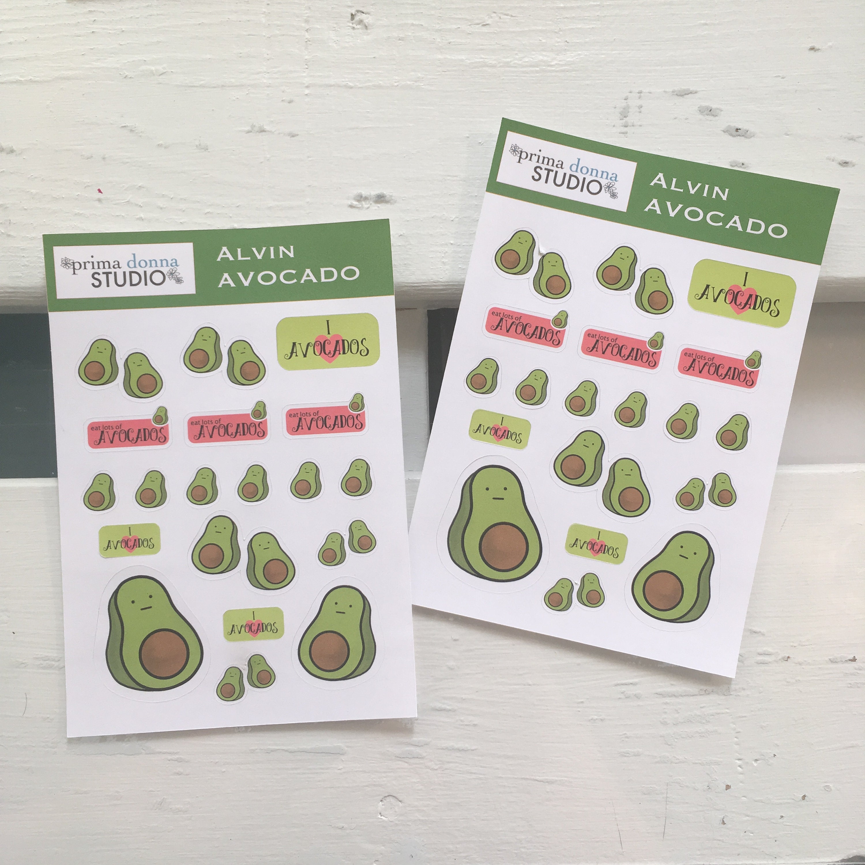 Avocado Stickers for Planner or Bullet Journal / Kiss Cut Sticker Sheet ...