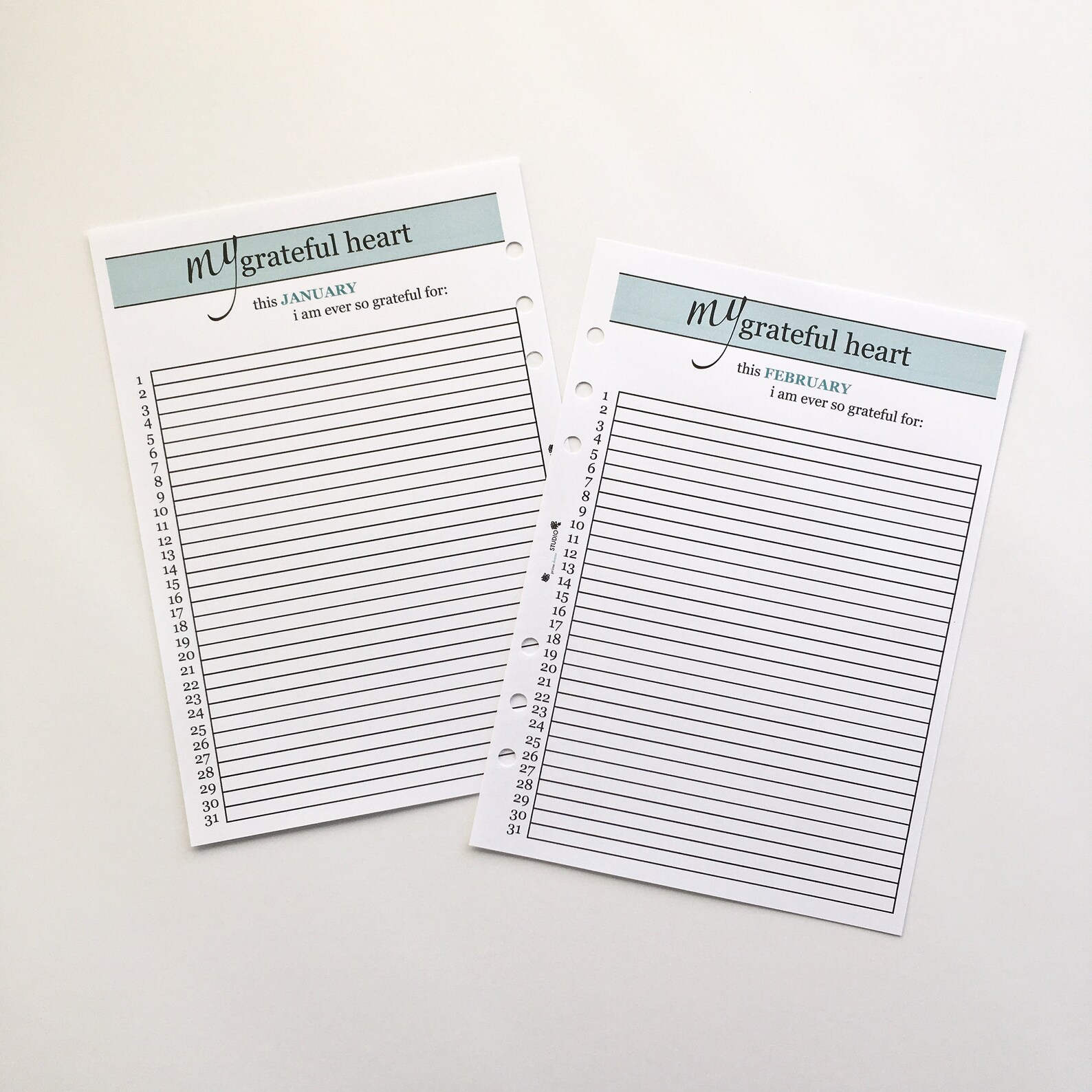 Grateful Tracker / My Grateful Heart Tracker for Planner Bullet Journal ...