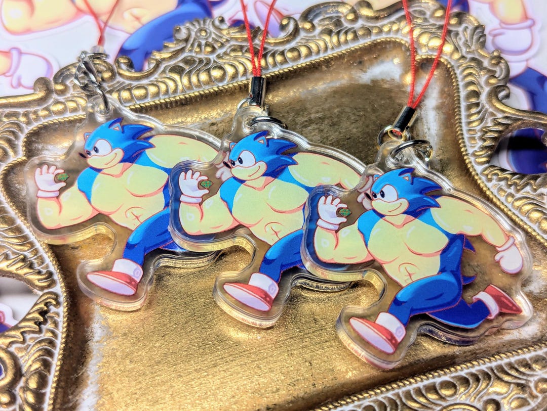 Buff Sonic Sticker and Charm! - Etsy