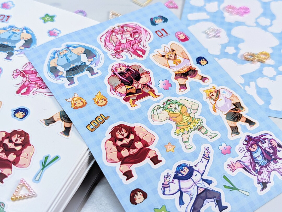 Buff Vocaloid Stickersheet - Etsy