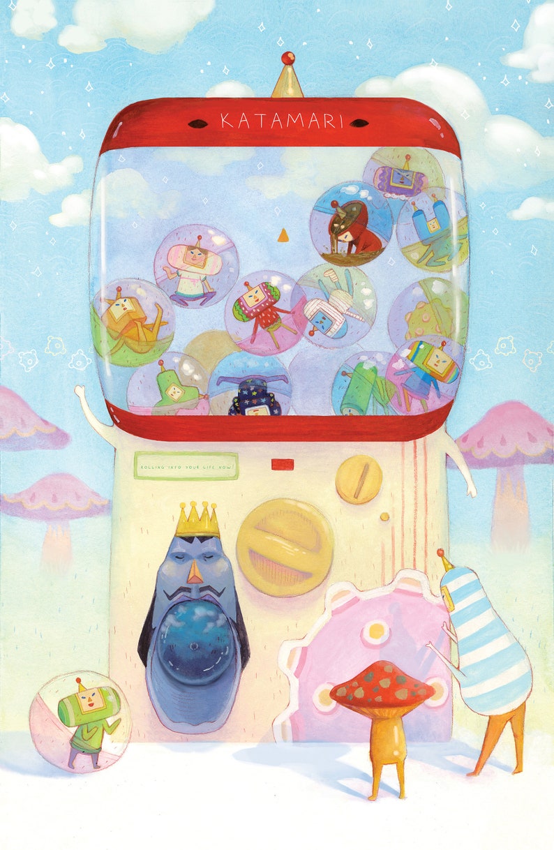 Katamari Cousins Gacha Machine Art Print (11x17) - Etsy