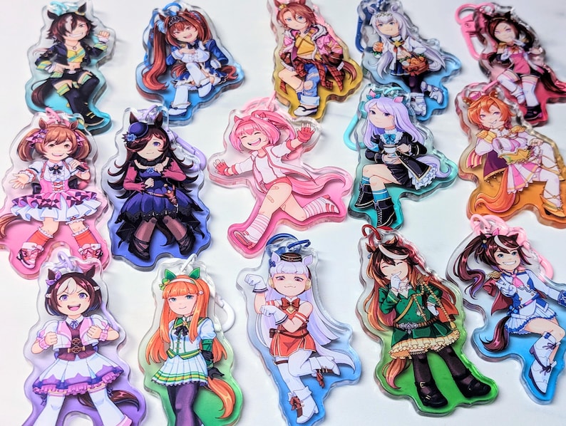 Uma Musume Gradient Color Charms! - Etsy