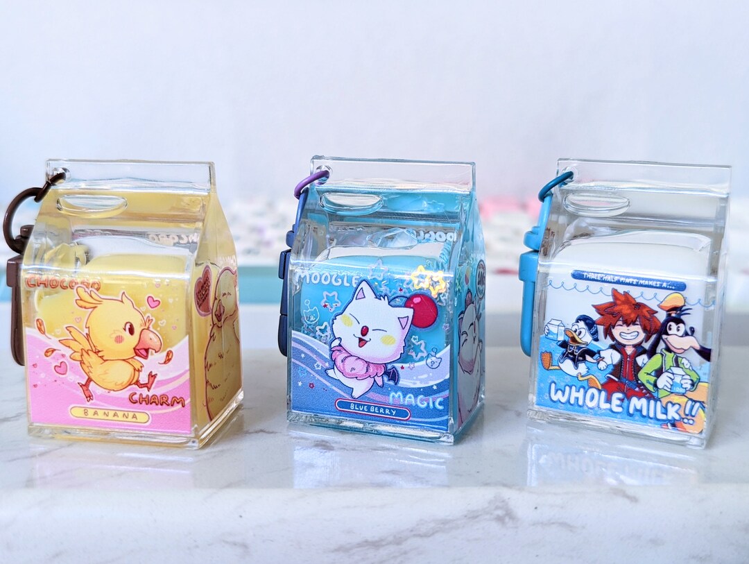 Chocobo, Moogle, and Sora Milk Carton Charms! - Etsy