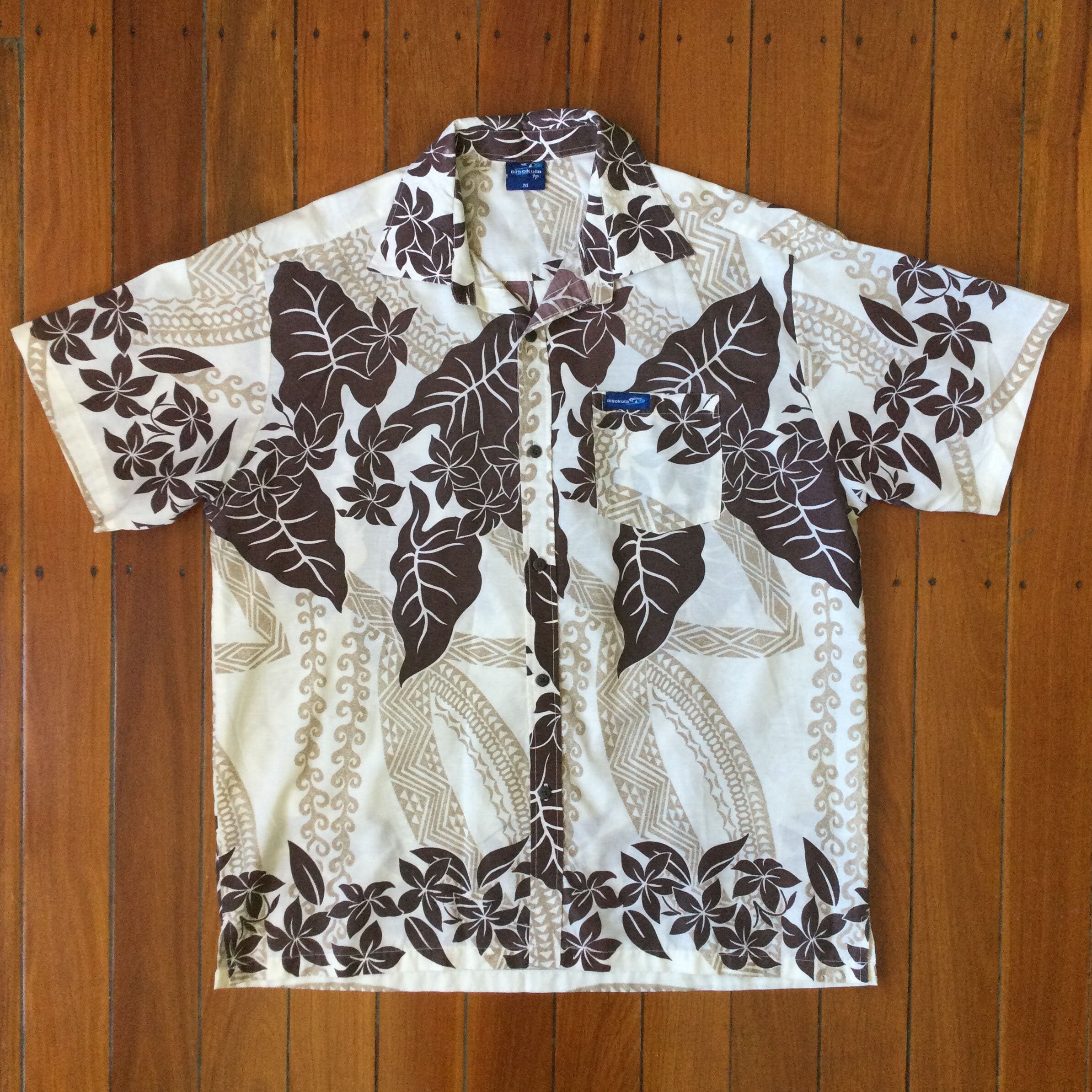 Aisokula Fiji bula shirt coconut style buttons single | Etsy