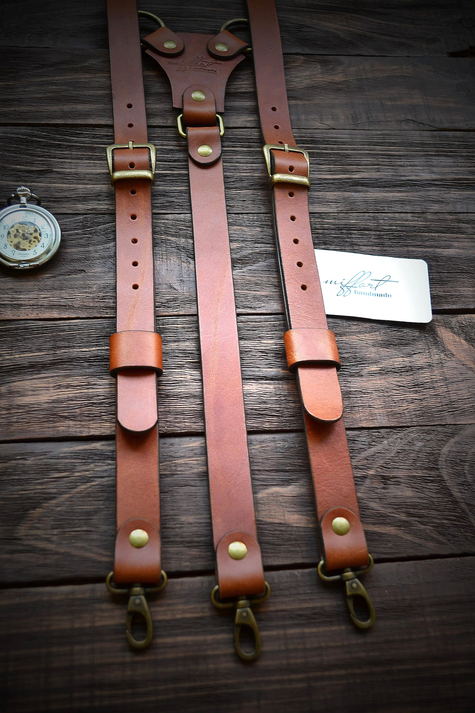 Leather Suspenders for Wedding Personalized Gift for | Etsy