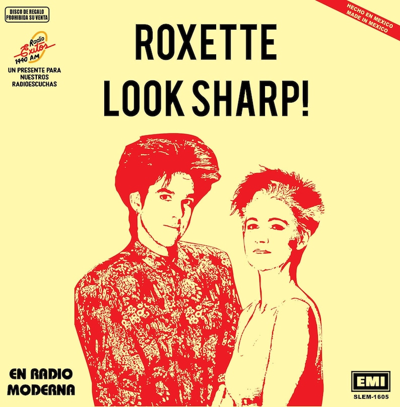 Roxette Look Sharp the Look El Look Dangerous Peligroso Listen to Your Heart Rare Mexico Promo ...