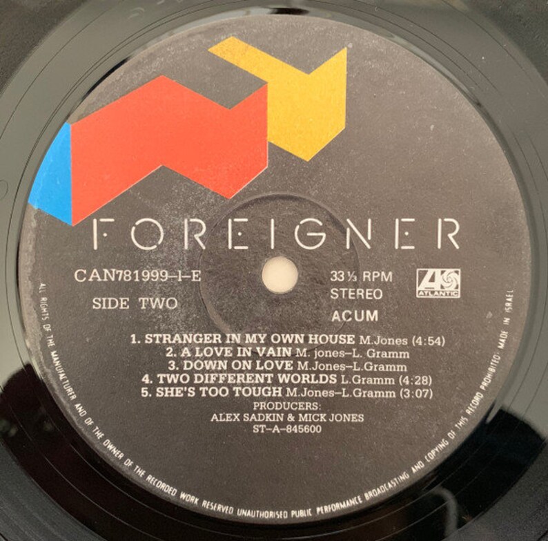 Foreigner Agent Provocateur / That Was Yesterday /I Want to - Etsy