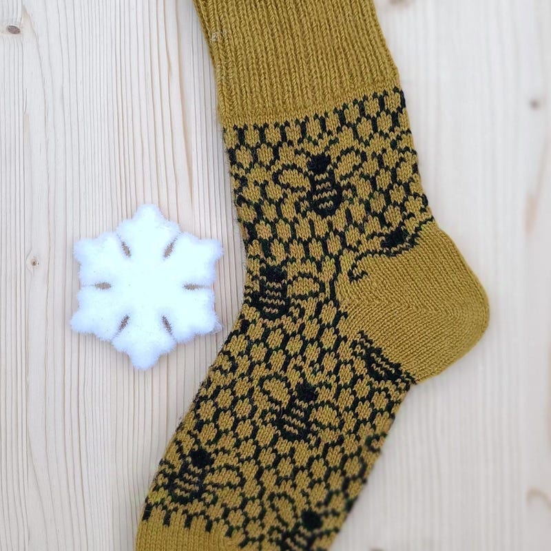 Woolen Bee Socks - Etsy