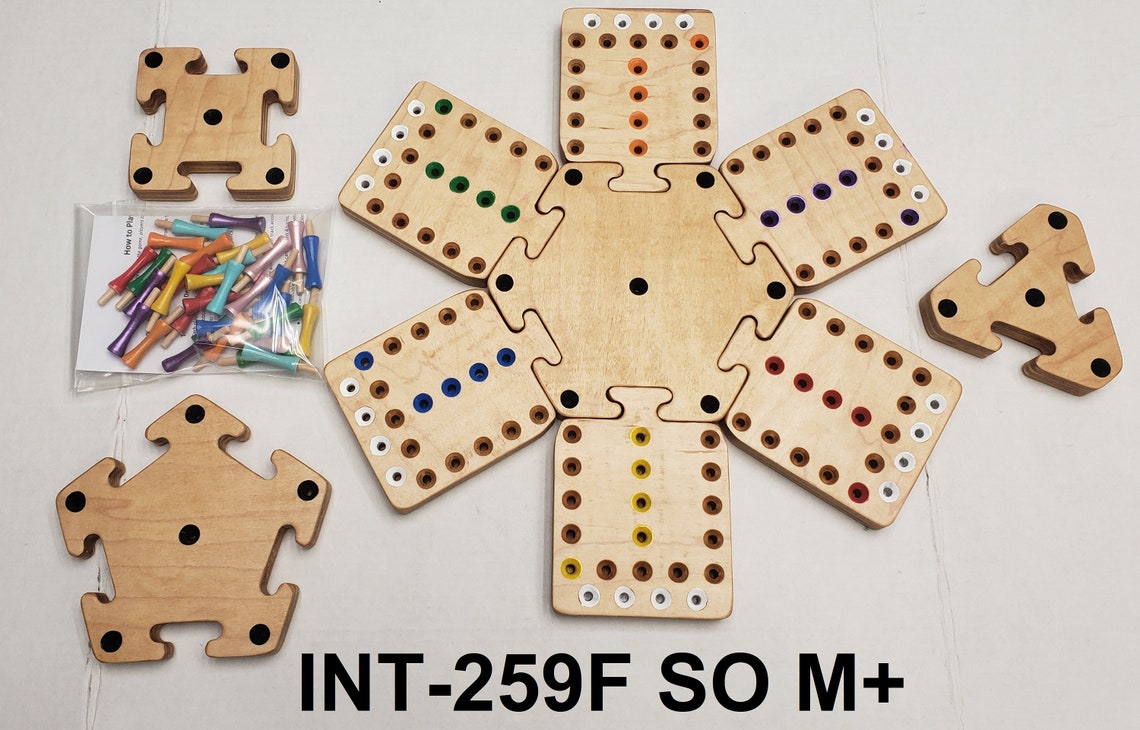 DELUXE 6 Player Modular Fast Track Board Game W/ Extra Hubs - Etsy