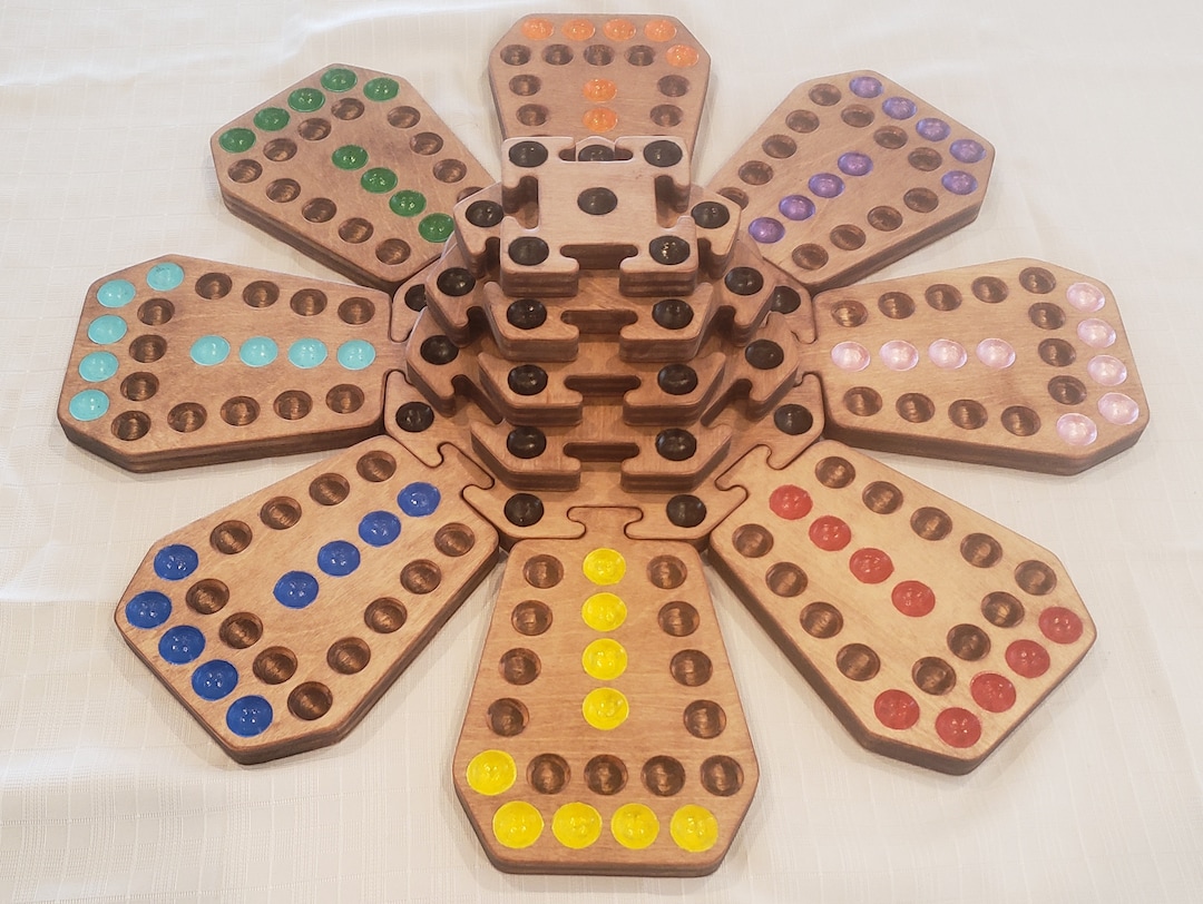 OMG Deluxe 1" Marble Monster Fast Track Board Game - Etsy