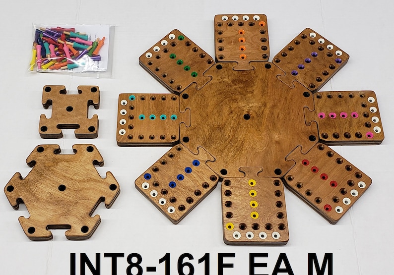 8 player Modular Fast Track board game | Etsy