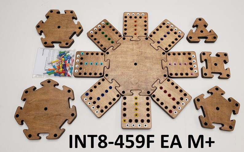 DELUXE 8 Player Modular Fast Track Board Game W/EXTRA HUBS - Etsy Canada