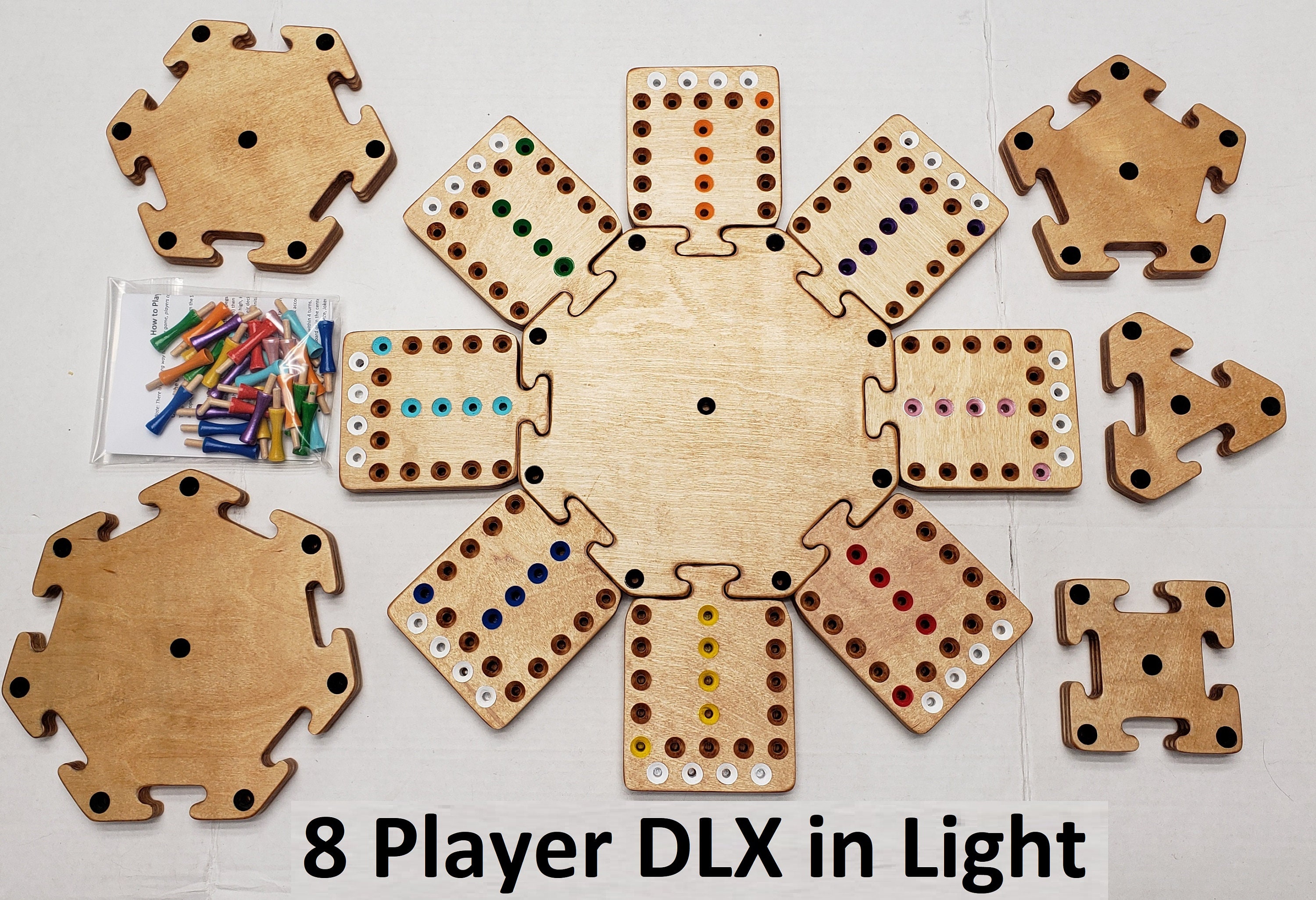 DELUXE 8 Player Modular Fast Track Board Game W/EXTRA HUBS - Etsy