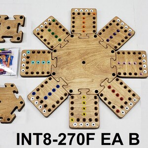 8 Player Modular Fast Track Board Game | Etsy