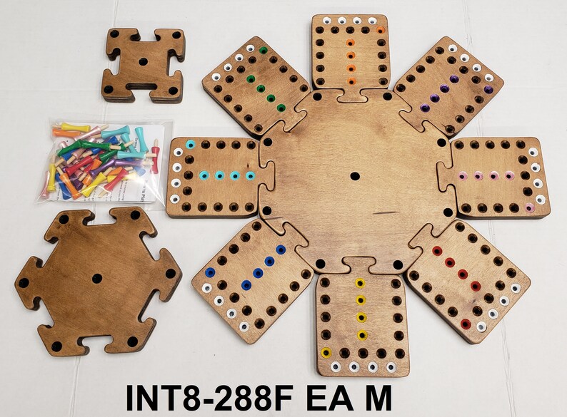 8 Player Modular Fast Track Board Game | Etsy