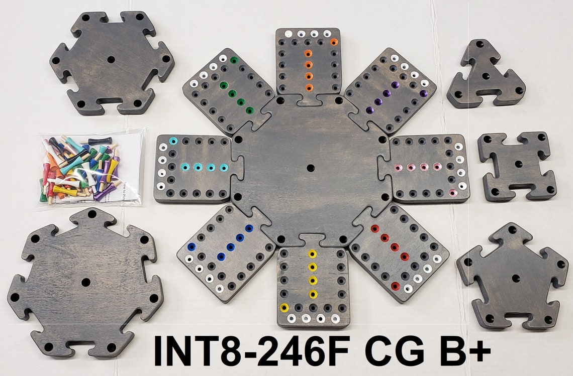 DELUXE 8 player Modular Fast Track board game W/EXTRA HUBS | Etsy