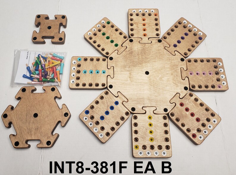 8 Player Modular Fast Track Board Game - Etsy
