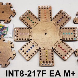 DELUXE 8 player Modular Fast Track board game W/EXTRA HUBS | Etsy