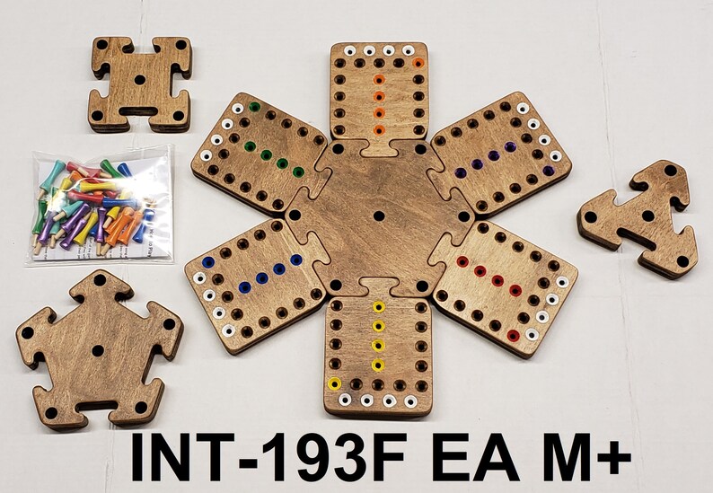 DELUXE 6 Player Modular Fast Track Board Game W/ Extra Hubs - Etsy