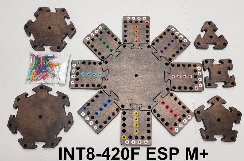 DELUXE 8 Player Modular Fast Track Board Game W/EXTRA HUBS - Etsy Canada