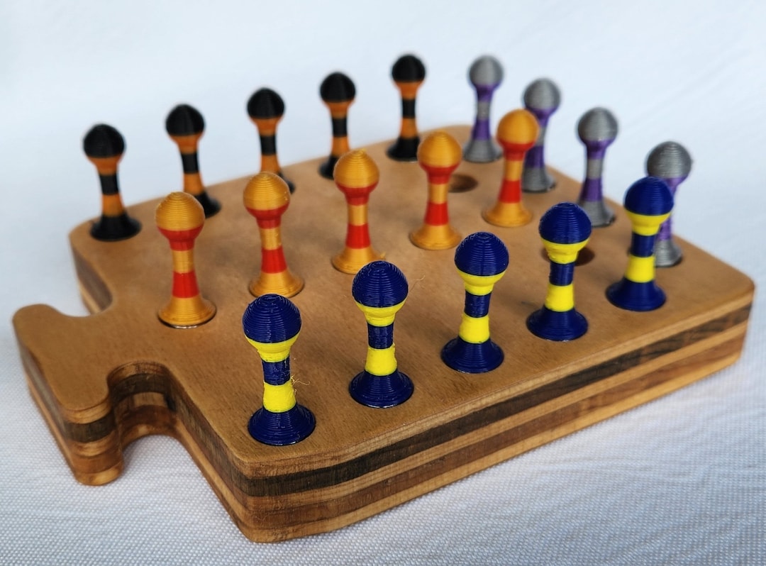 Custom 3D Printed Game Pegs / Pieces for Fast Track / Aggravation or ...