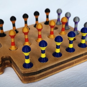 Custom 3D Printed Game Pegs / Pieces for Fast Track / Aggravation or ...