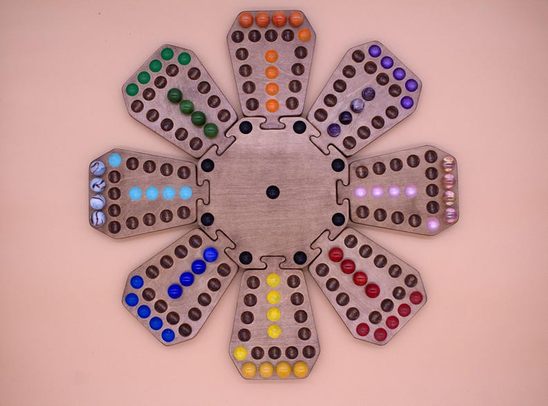 OMG Deluxe 1" Marble Monster Fast Track Board Game - Etsy