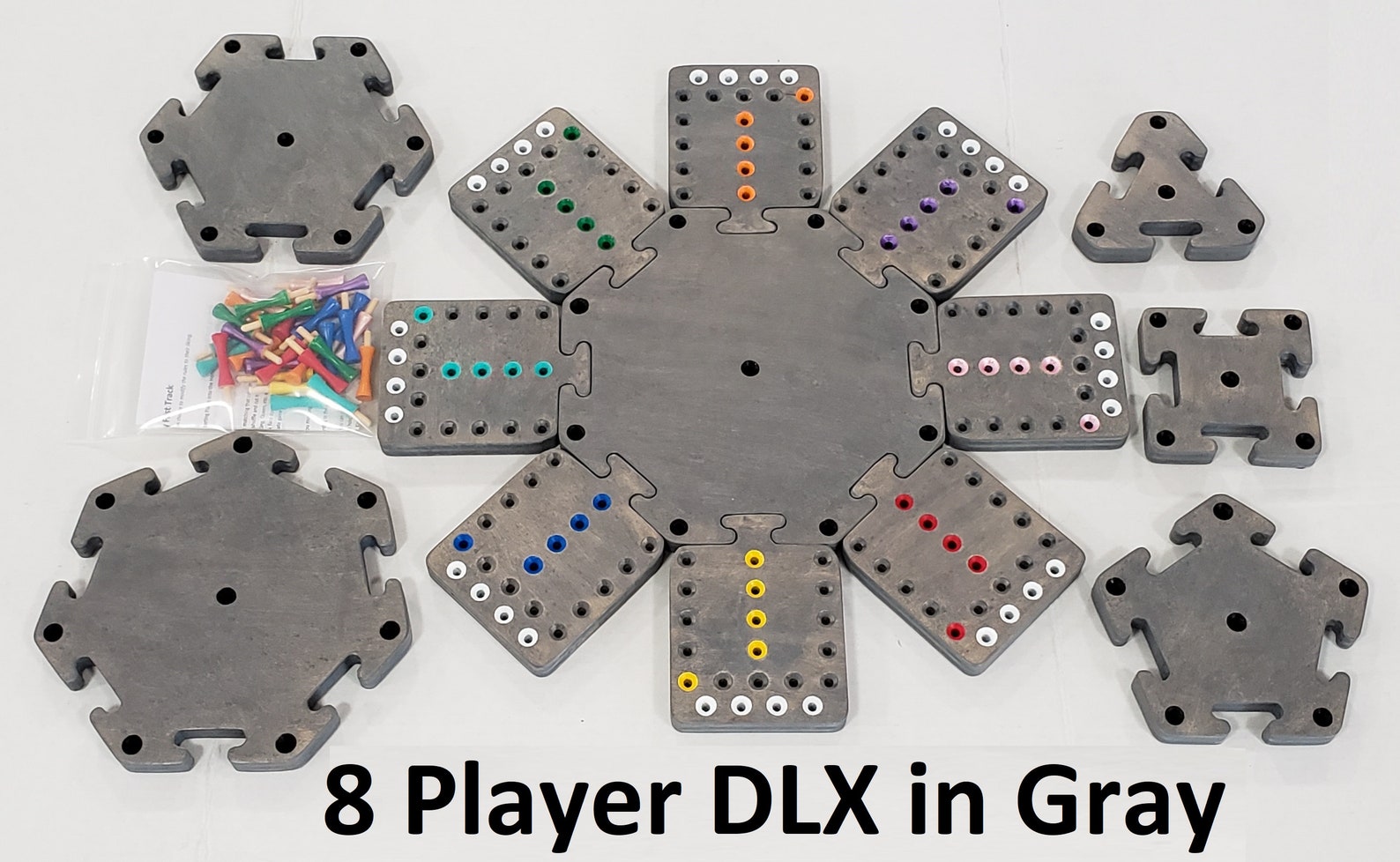 DELUXE 8 Player Modular Fast Track Board Game W/EXTRA HUBS - Etsy