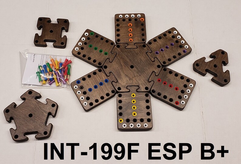 DELUXE 6 Player Modular Fast Track Board Game W/ Extra Hubs - Etsy