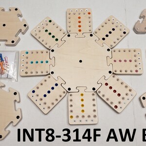 DELUXE 8 Player Modular Fast Track Board Game W/EXTRA HUBS - Etsy